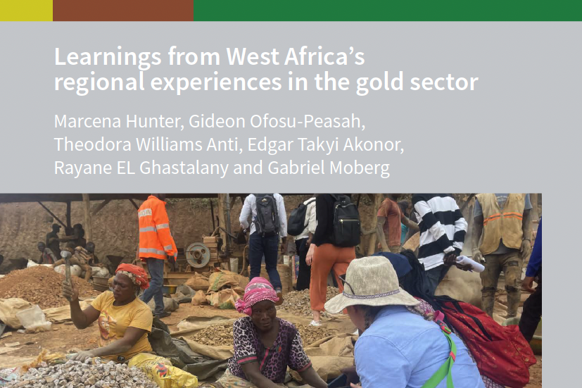 Learnings from West Africa's regional experiences in the gold sector ...