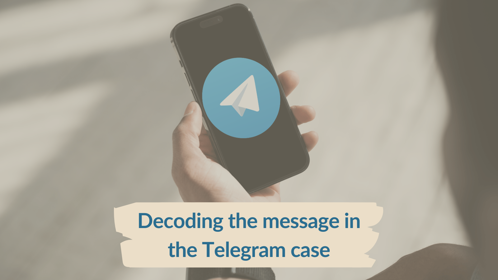 Decoding the message in the Telegram case | Global Initiative